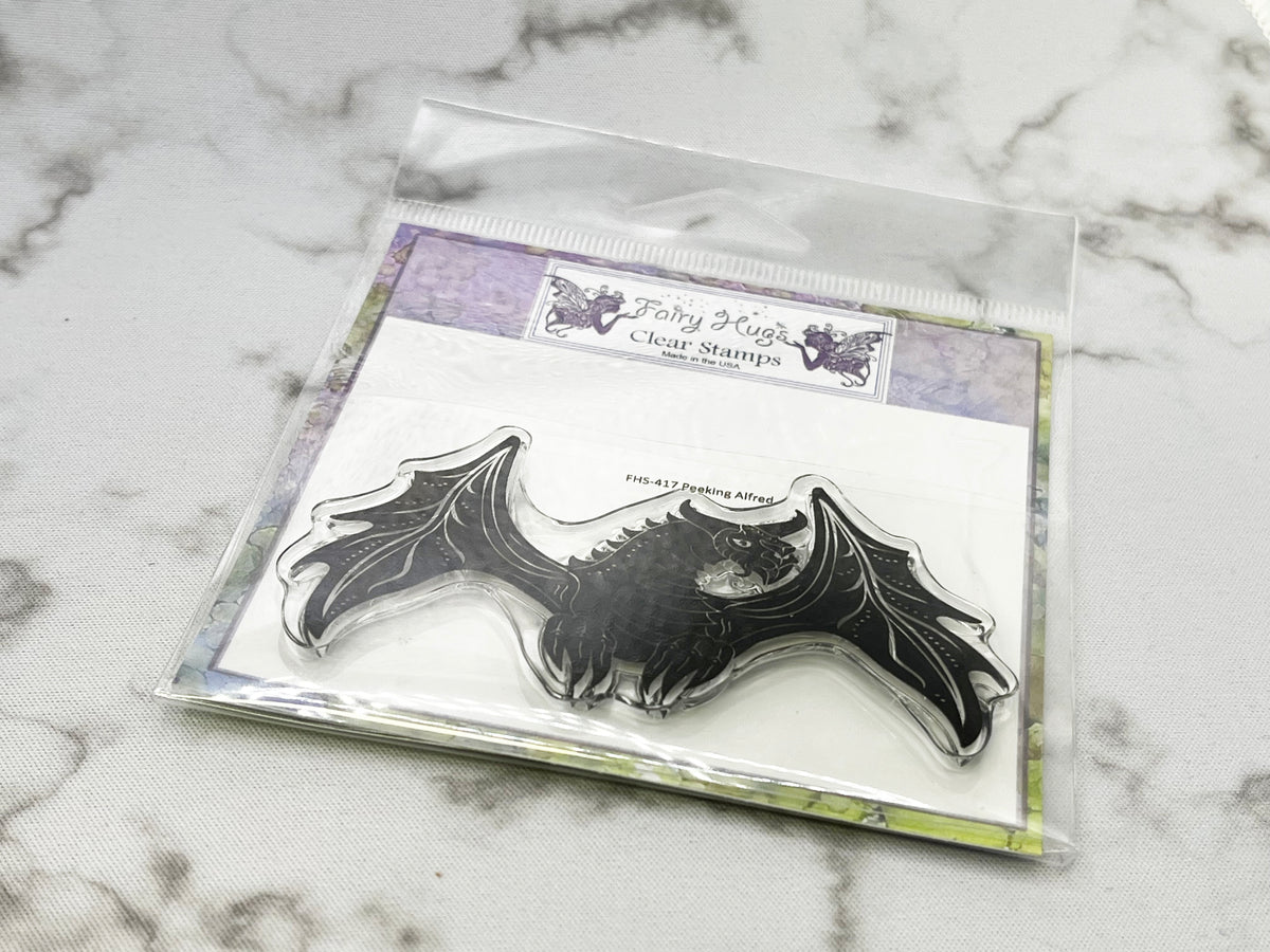 Fairy Hugs Stamps - Peeking Alfred – Fairy Stamper
