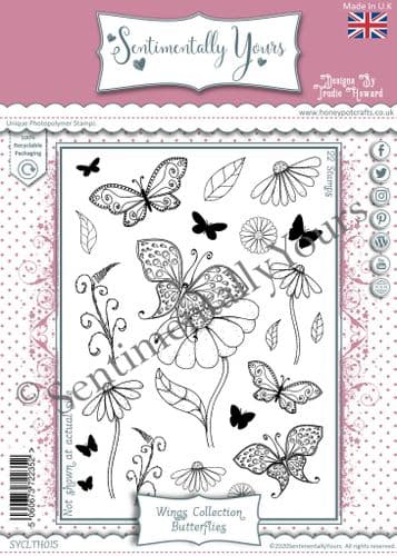 Sentimentally Yours - Clear Stamps - Butterflies – Fairy Stamper